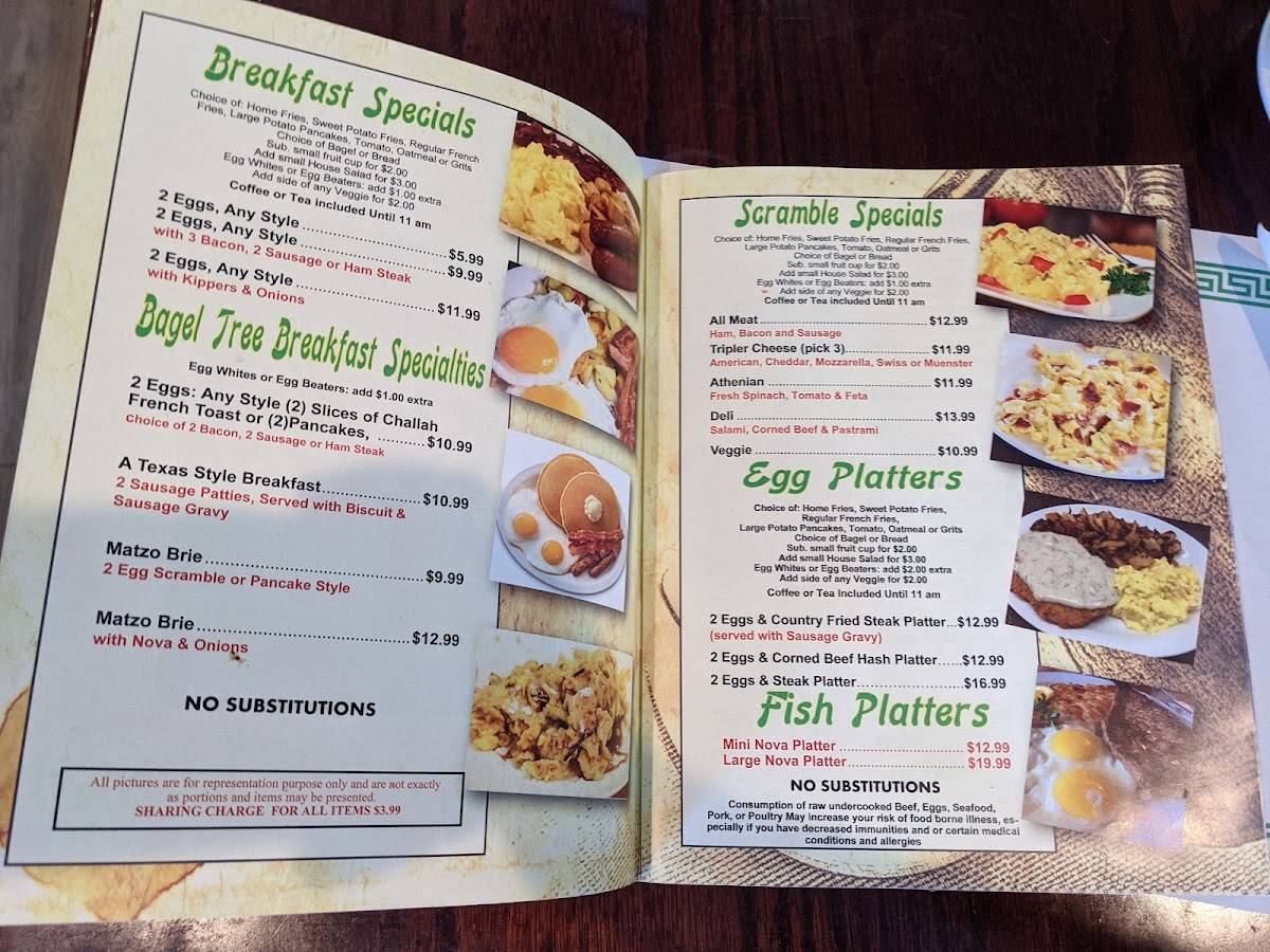 Menu at Bagel Tree Restaurant, Delray Beach
