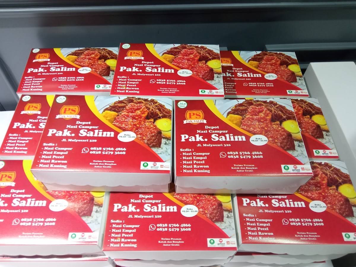 Carta del restaurante Depot Nasi Campur Pak Salim, Surabaya