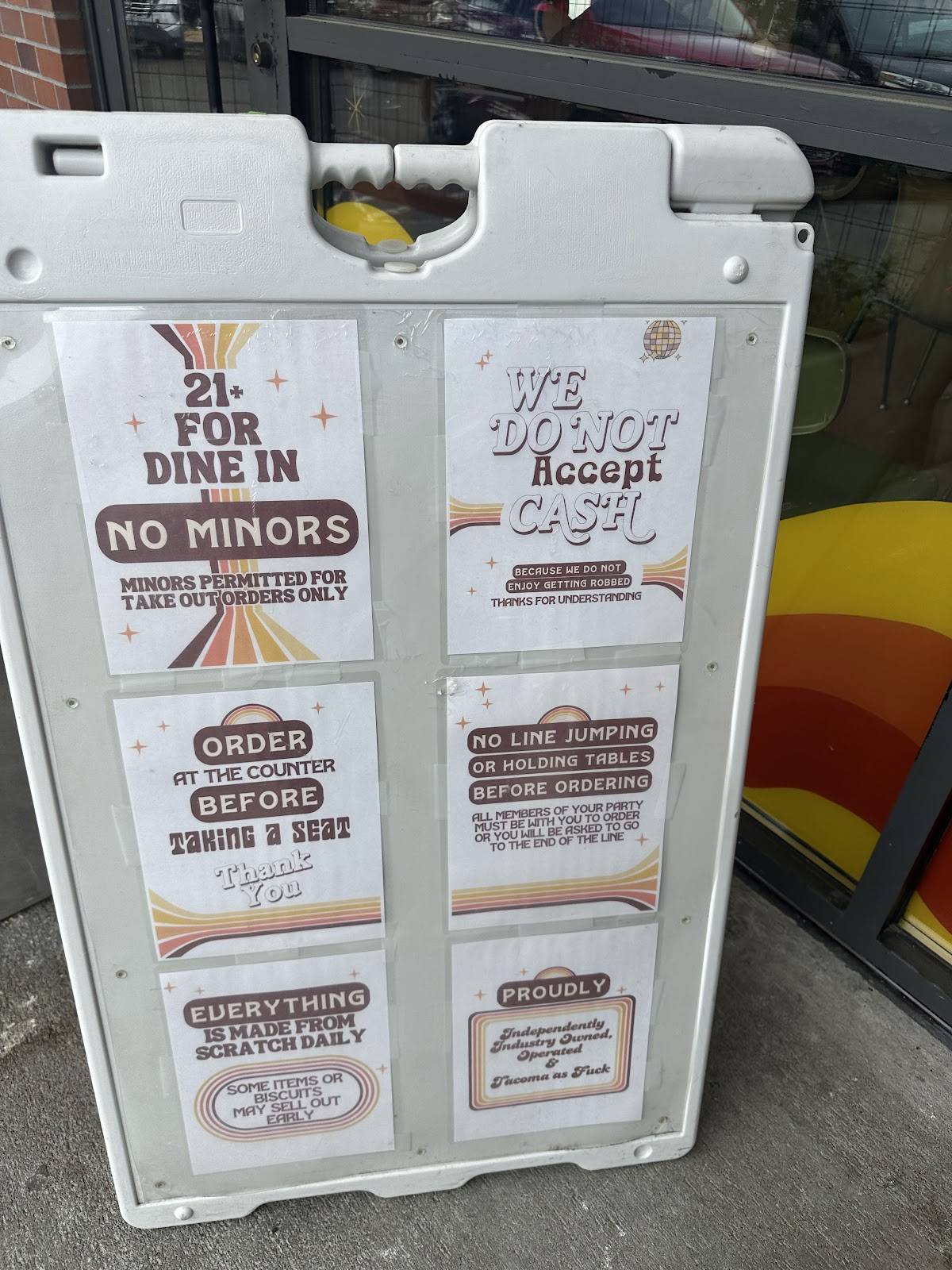 Menu at Side Piece Kitchen desserts, Tacoma