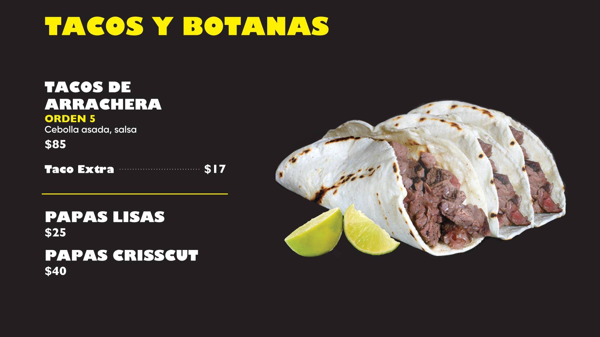 Carta del restaurante Distrito Boneless & Burgers Nava, Nava
