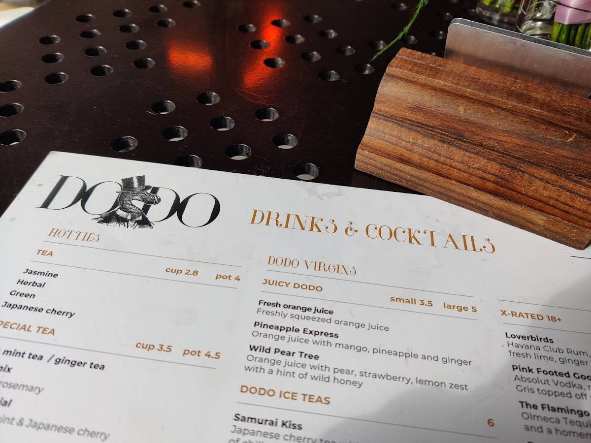 Speisekarte von DoDo Café, Rotterdam