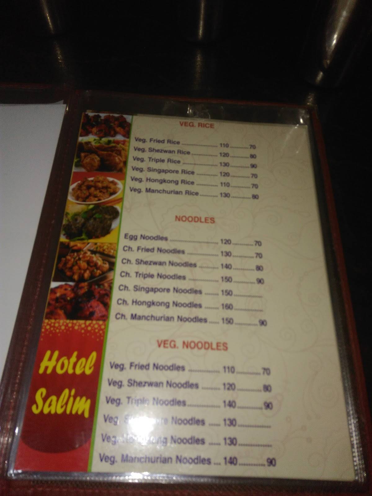 Menu at Salim Biryani, Dombivli, Gopi Mall Chowk