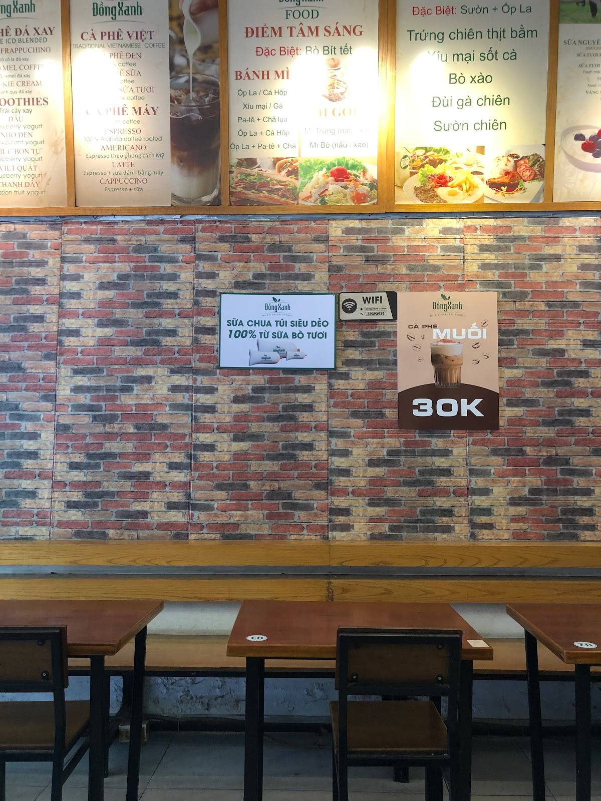 Menu at Dong Xanh Green Field ~ Coffee, Ho Chi Minh City