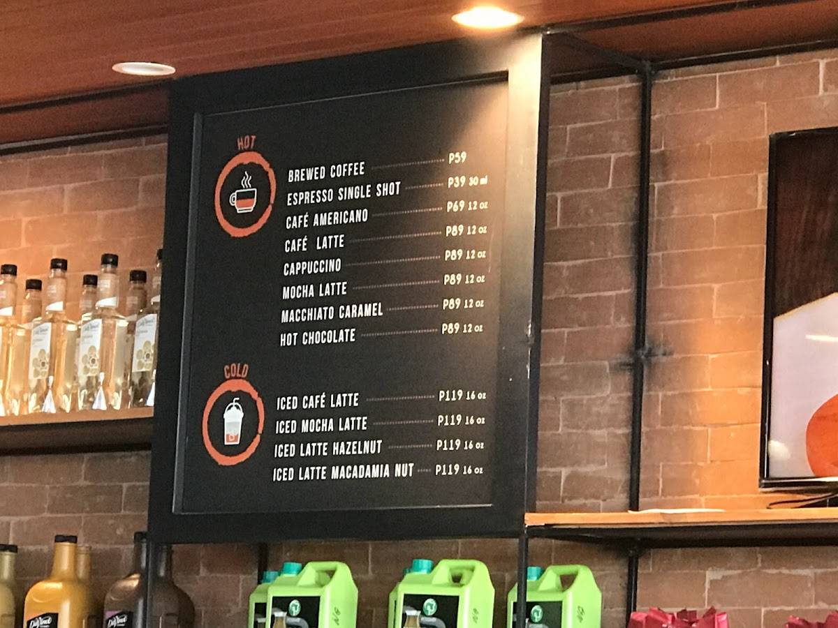 Menu at Doppio cafe, Quezon City, Landers Superstore 1106
