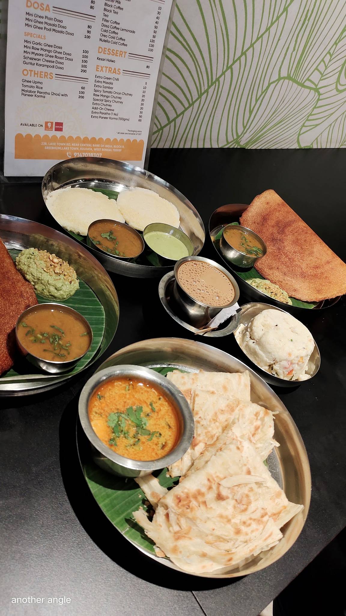 Menu at Dosa Coffee, South Dum Dum, 238