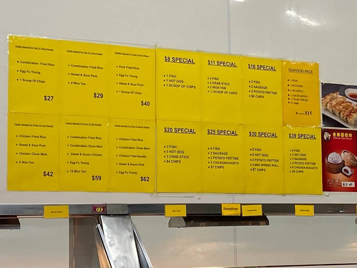 Menu at Double Happy Chinese Takeaways fast food, Taupo