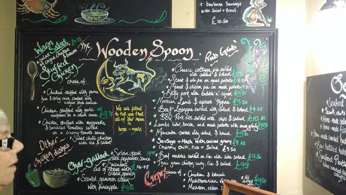 Menu at The Wooden Spoon pub & bar, Downton