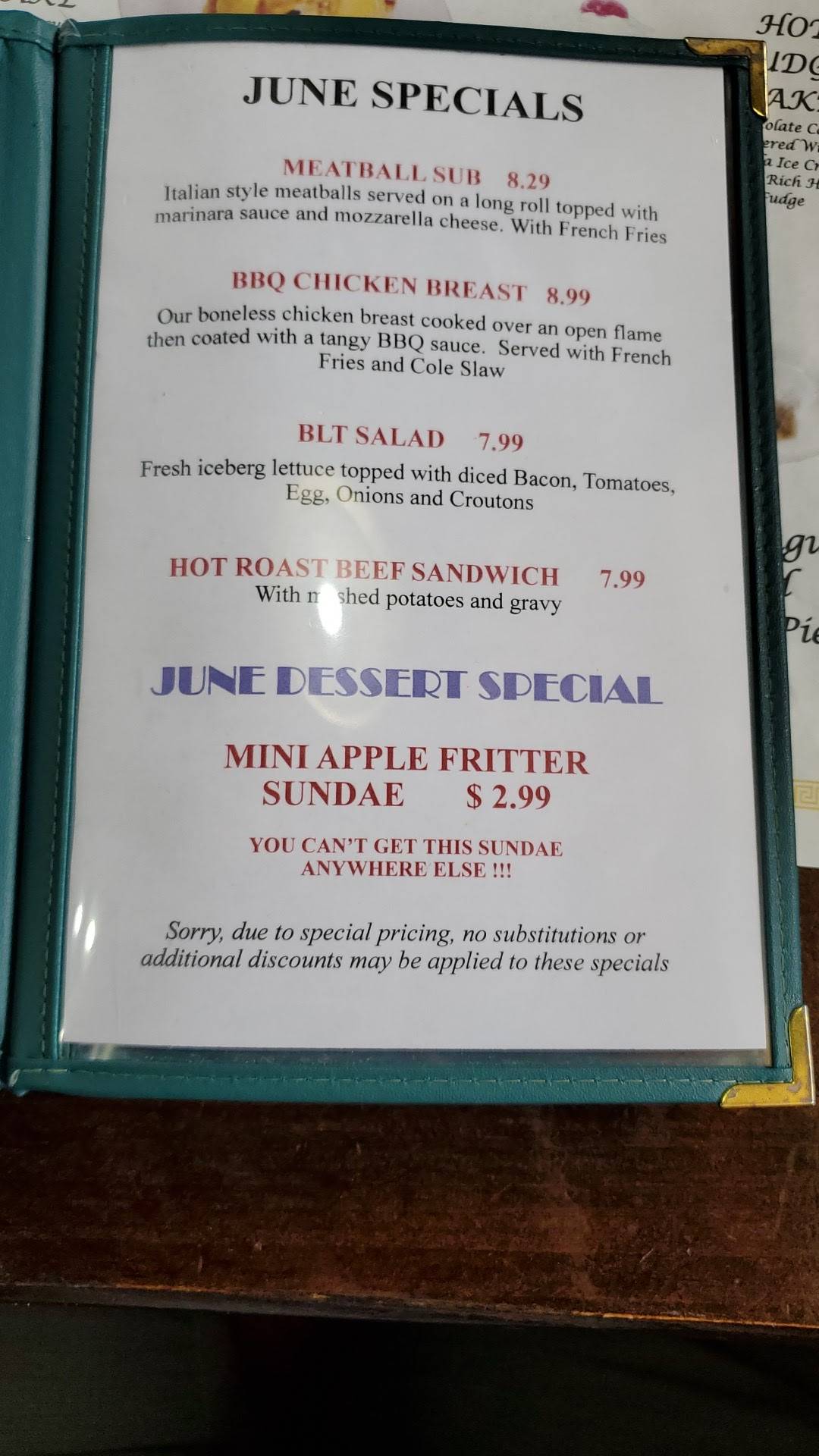 Menu at Dutch Pantry Family Restaurant, DuBois