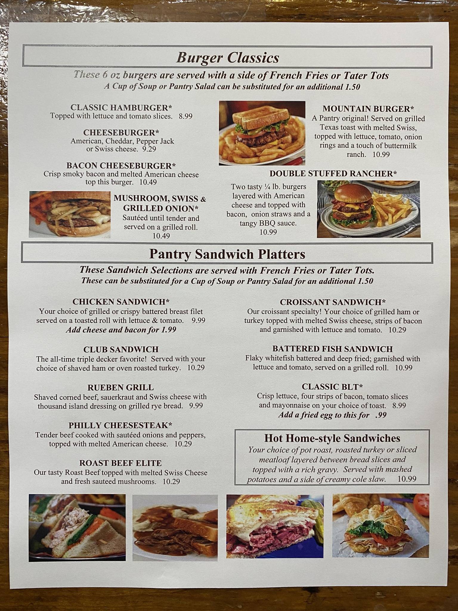 Menu at Dutch Pantry Family Restaurant, DuBois