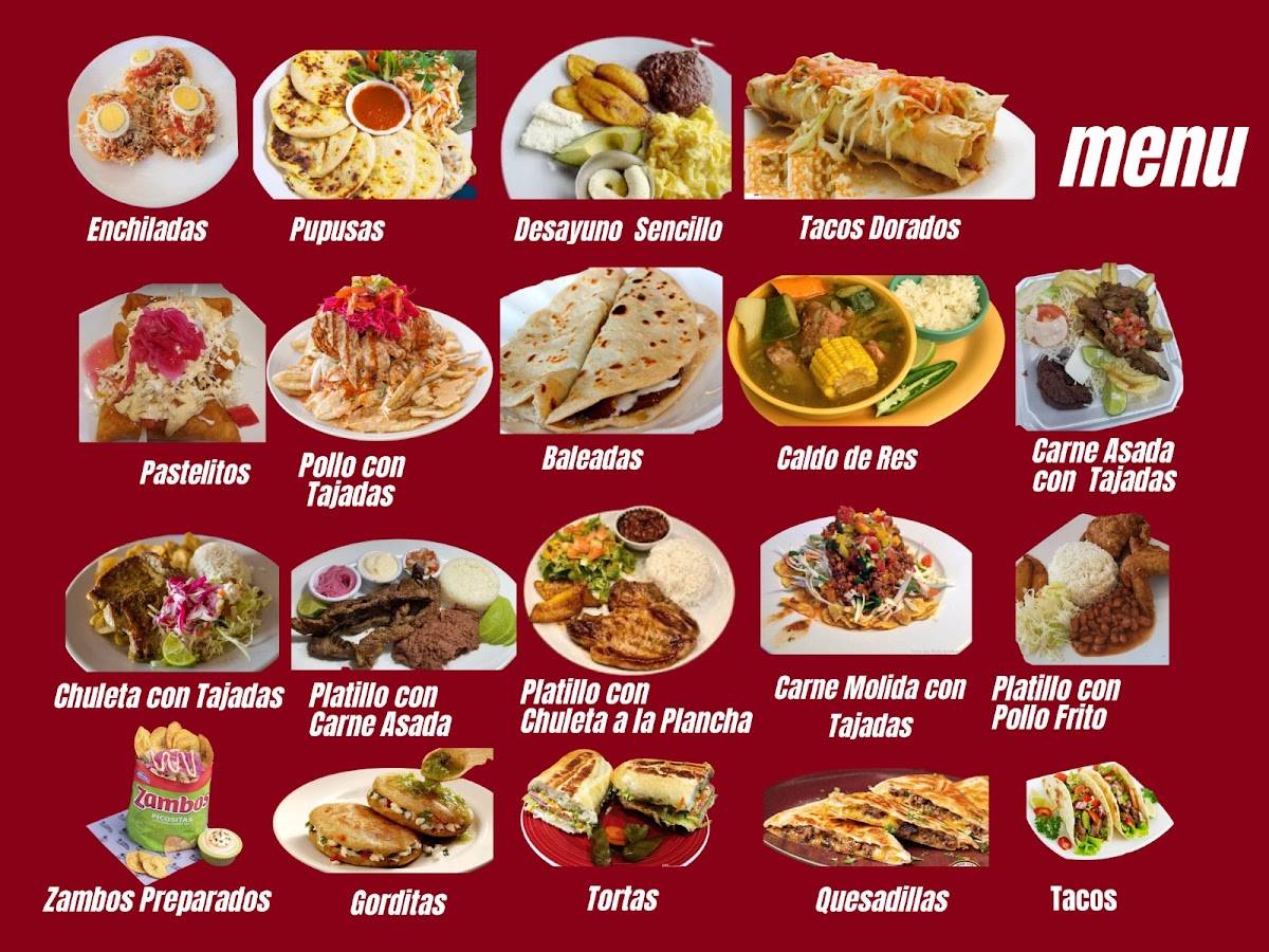 Menu at EL Capulin Antojitos Hondureños restaurant, Houston