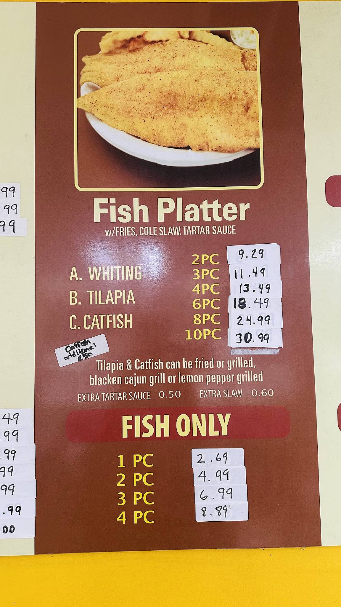Menu at Eastpoint Fish & Wings restaurant, Atlanta