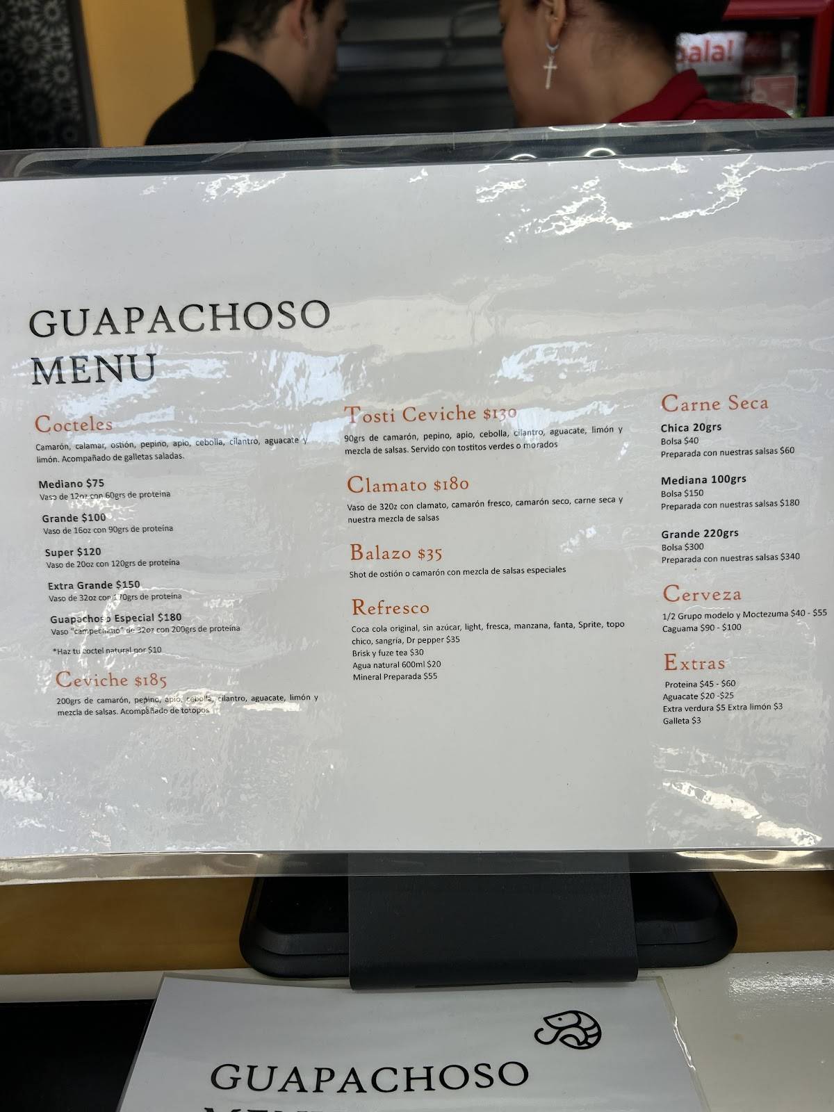 Carta del restaurante El Camaron Guapachoso, Ciudad Juarez, Av Santiago ...