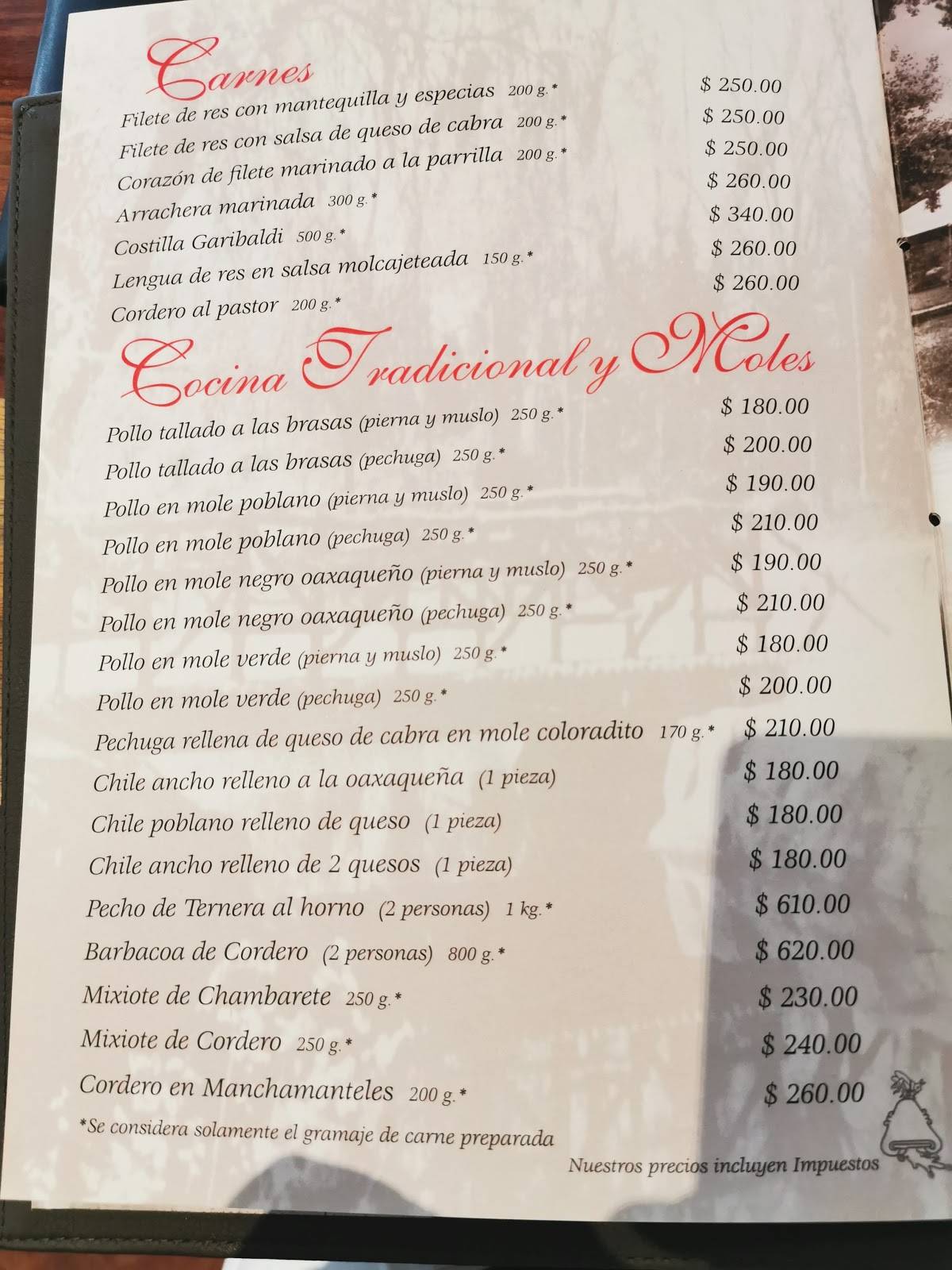 Carta del restaurante El Cardenal Lomas, Ciudad López Mateos, Av. Paseo ...