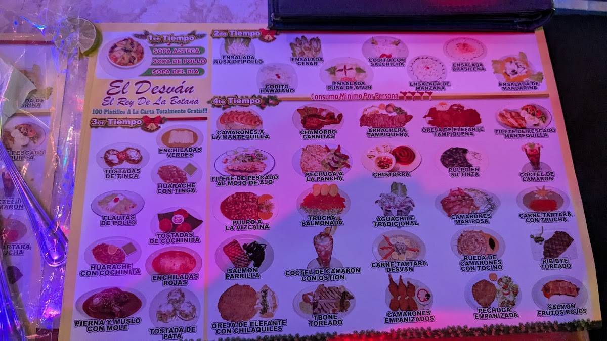 Carta del pub y bar El Desván Universidad, Ciudad López Mateos, Av ...