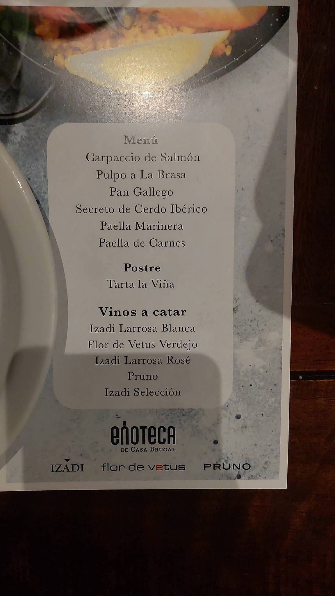 Menu at El Gallego restaurant, Santo Domingo, C. César Nicolás Penson 76