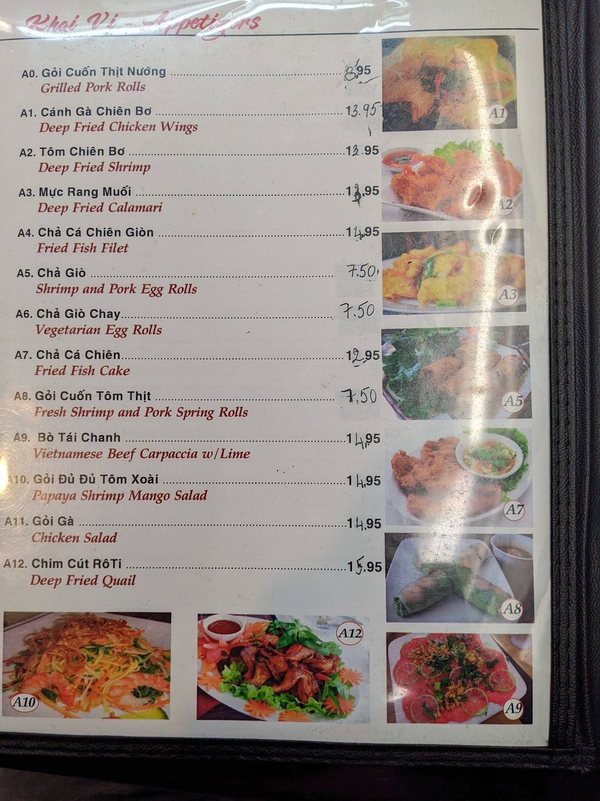 Menu at Cam Hong Deli restaurant, El Sobrante