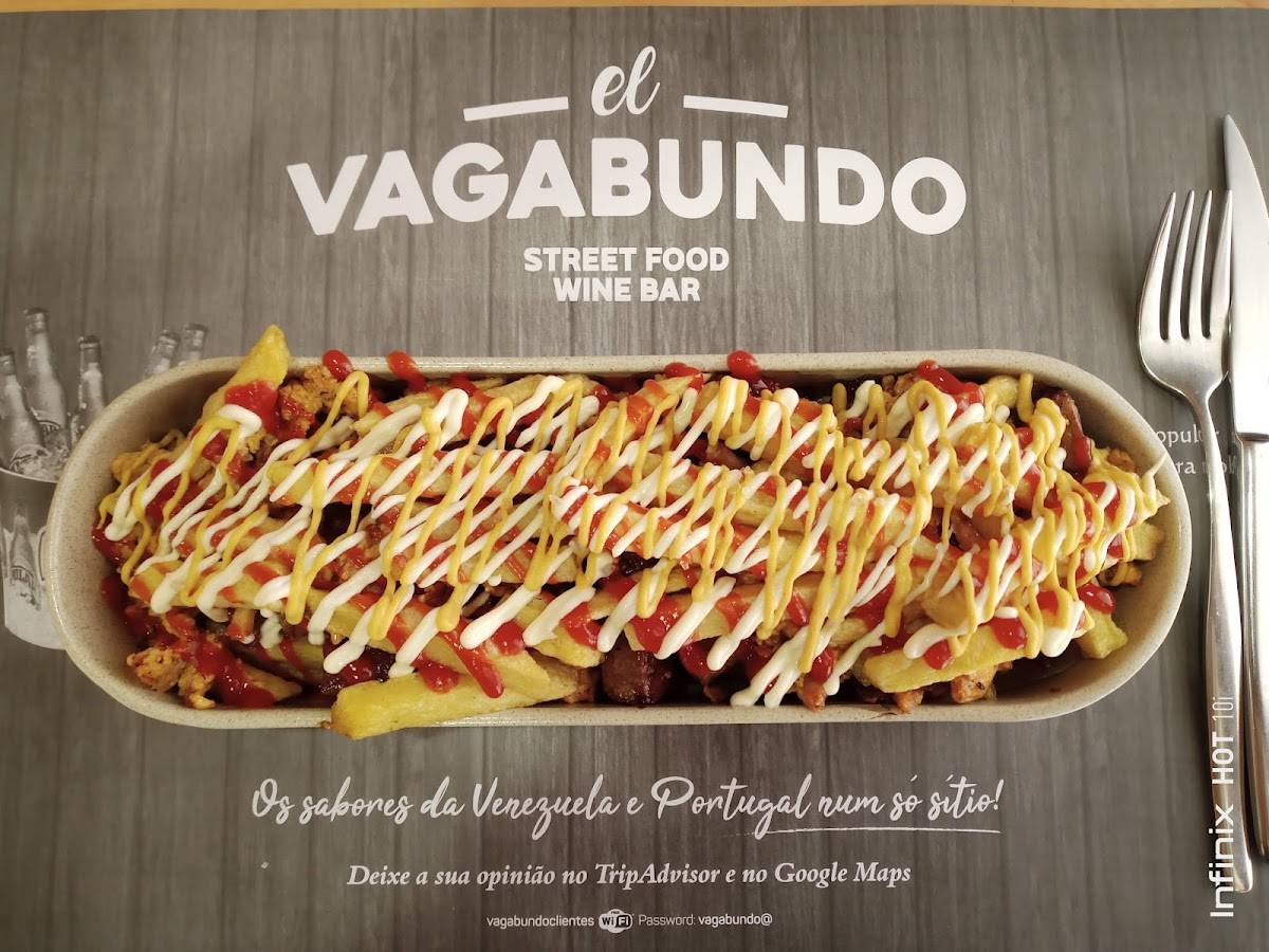 Menu at El Vagabundo restaurant, Braga