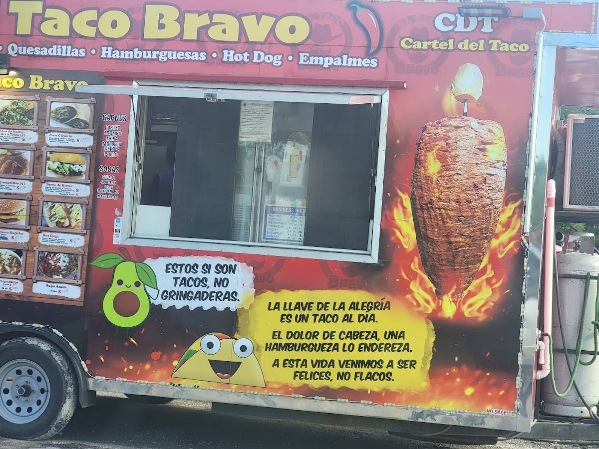 Carta del restaurante El taco Bravo, Houston