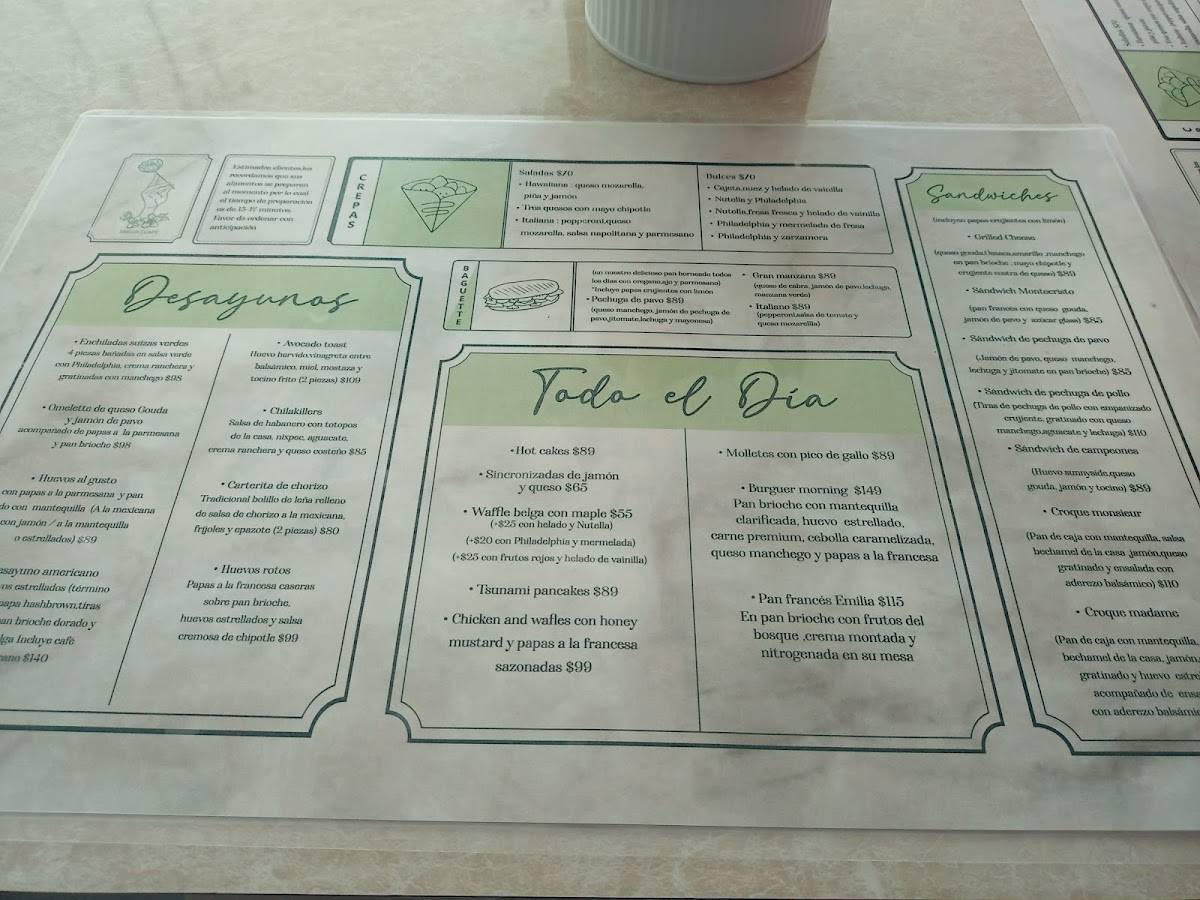 Carta de Emilia Café, Acapulco