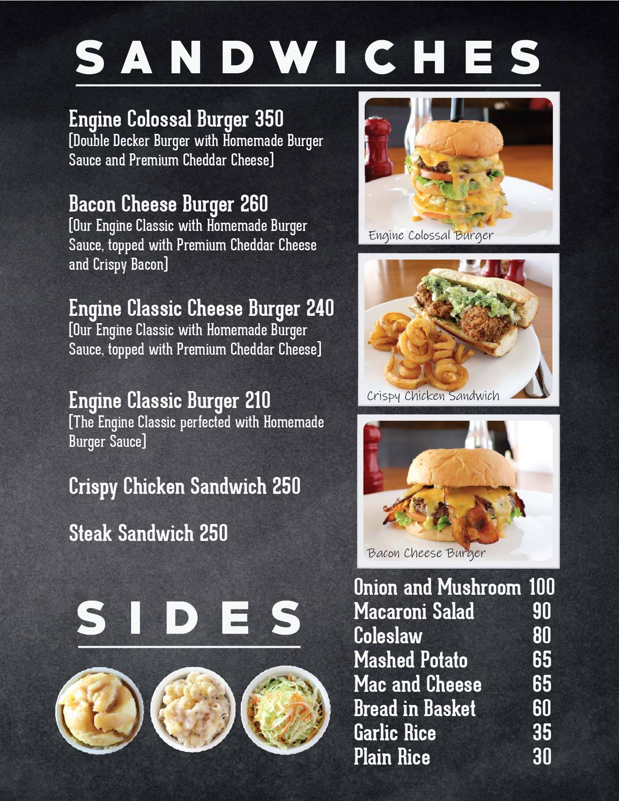 Menu at Engine 46 steakhouse, Quezon City, M3GM+VXQ