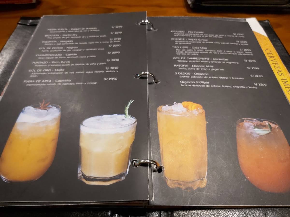 Carta de Estadio F. C., Restaurant - Bar, Lima
