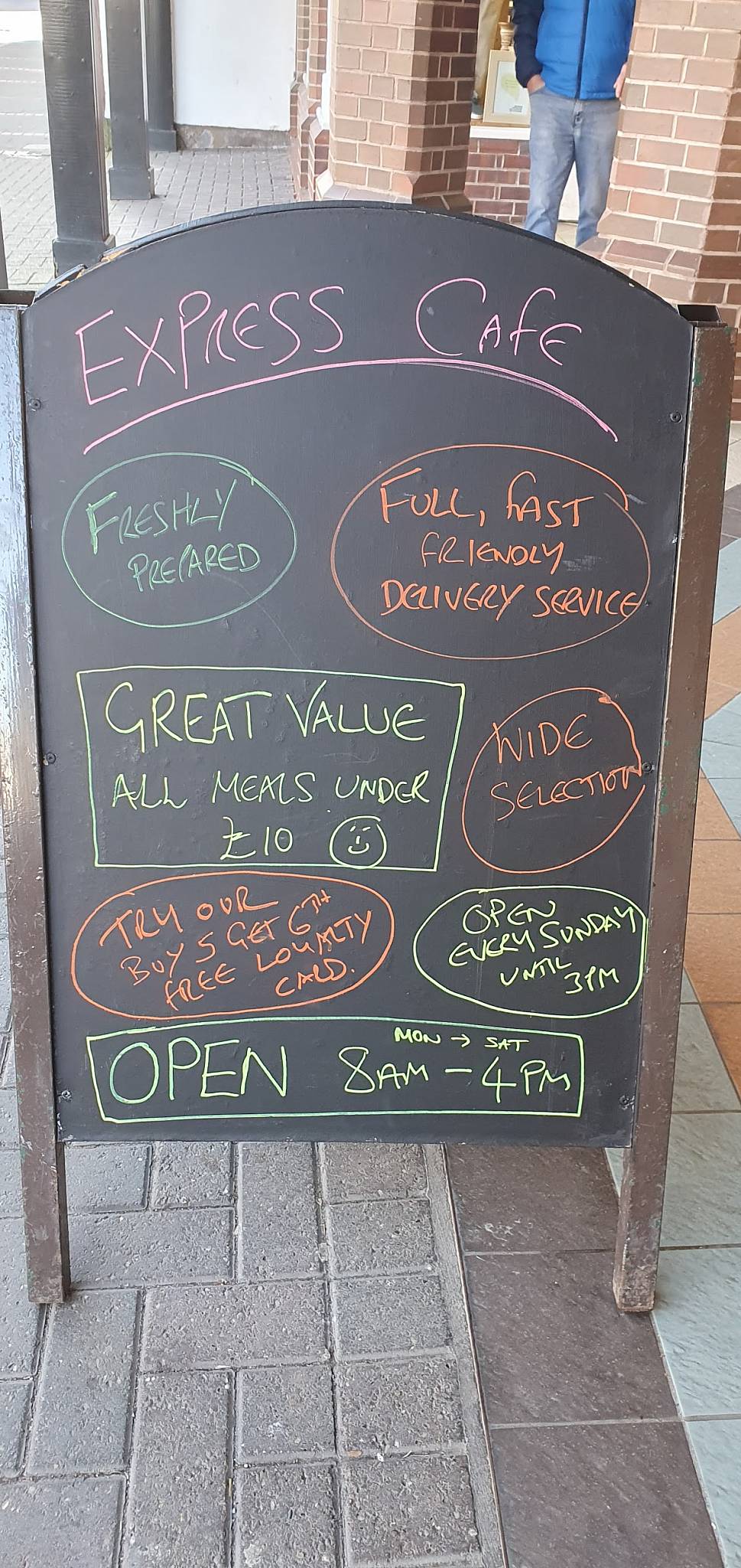 Menu at Express Cafe - Newtown, Newtown