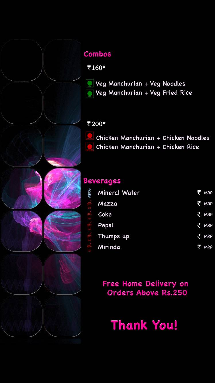 Menu at FC Fast Food, Hyderabad