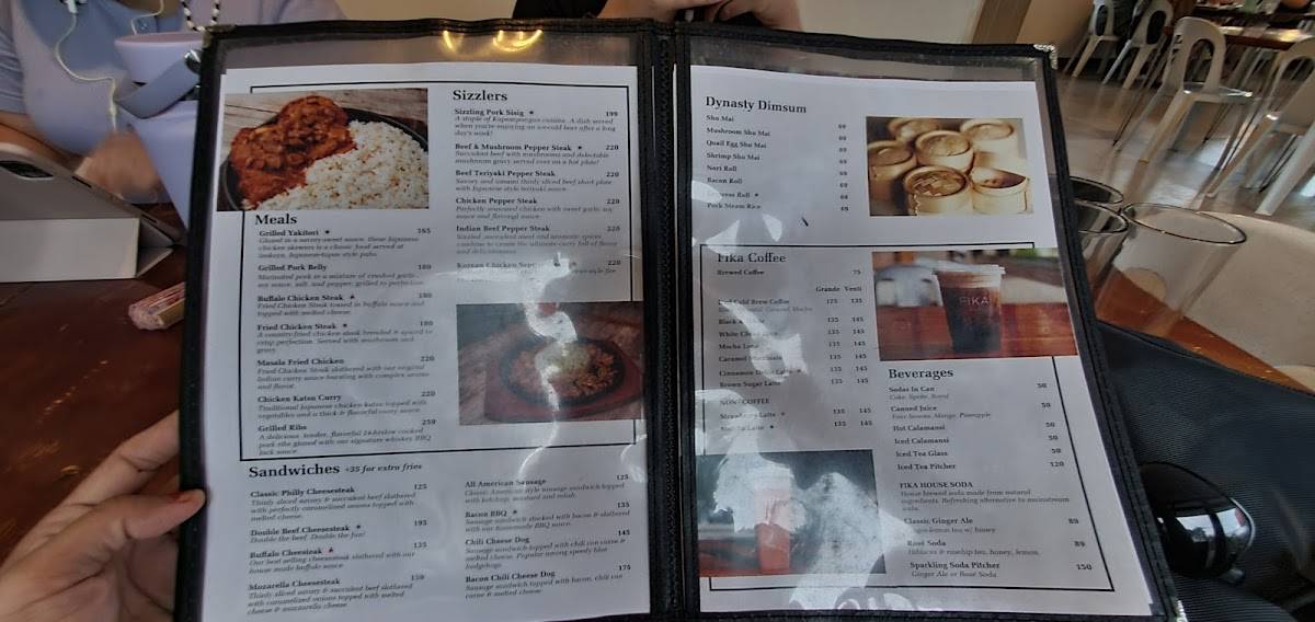 Menu at FIKA - Café & Bar, Dumaguete