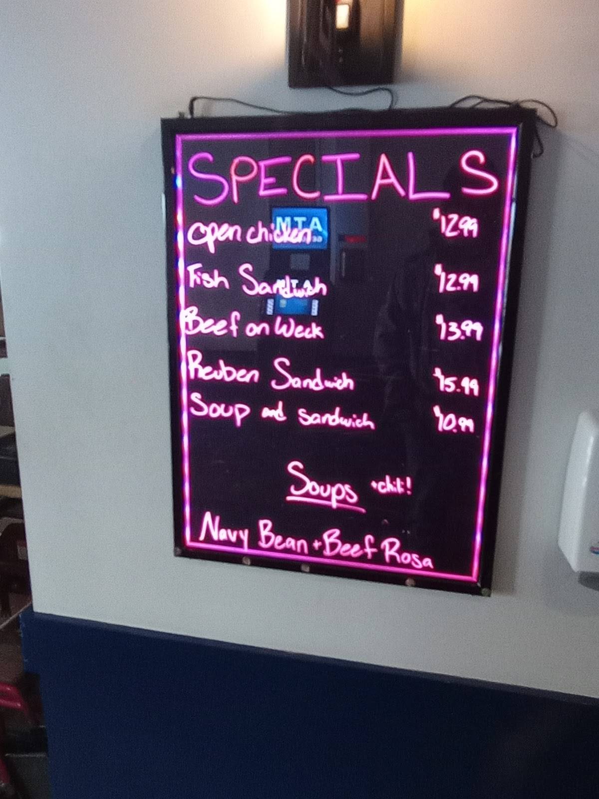 Menu at Family Tree restaurant, Amherst, Bailey Ave