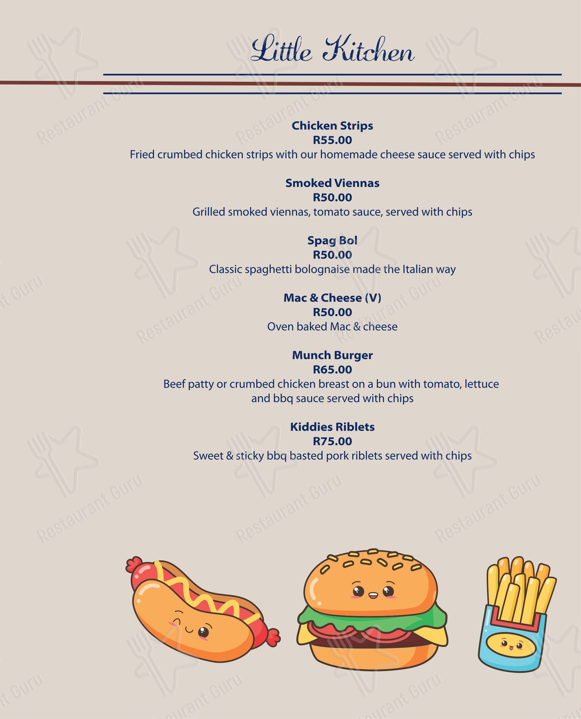 Menu at Farm 'n Sea Grillhouse restaurant, Vanderbijlpark