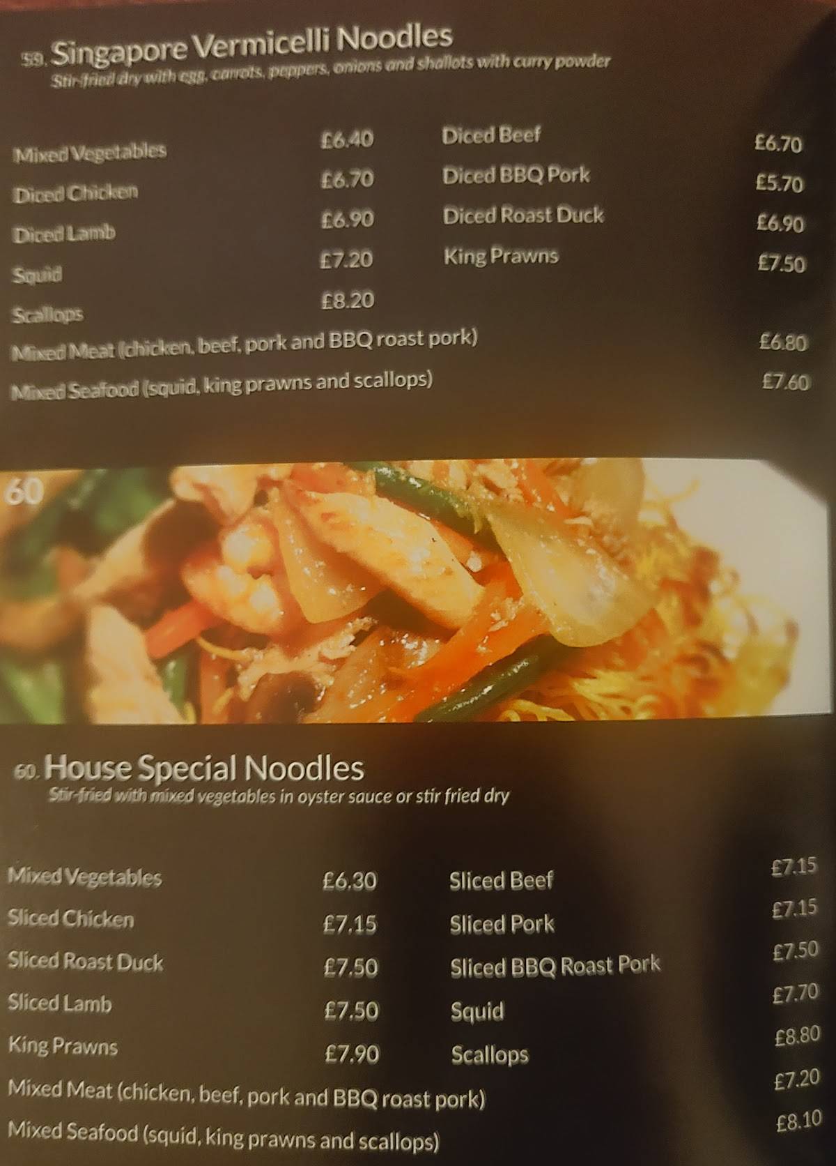 Menu at Chung's Chinese fast food, Hounslow, 13 New Heston Rd
