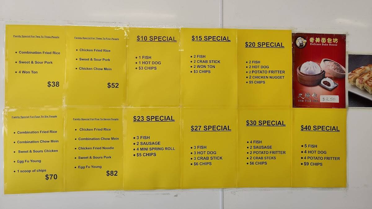 Menu at Double Happy Chinese Takeaways fast food, Taupo