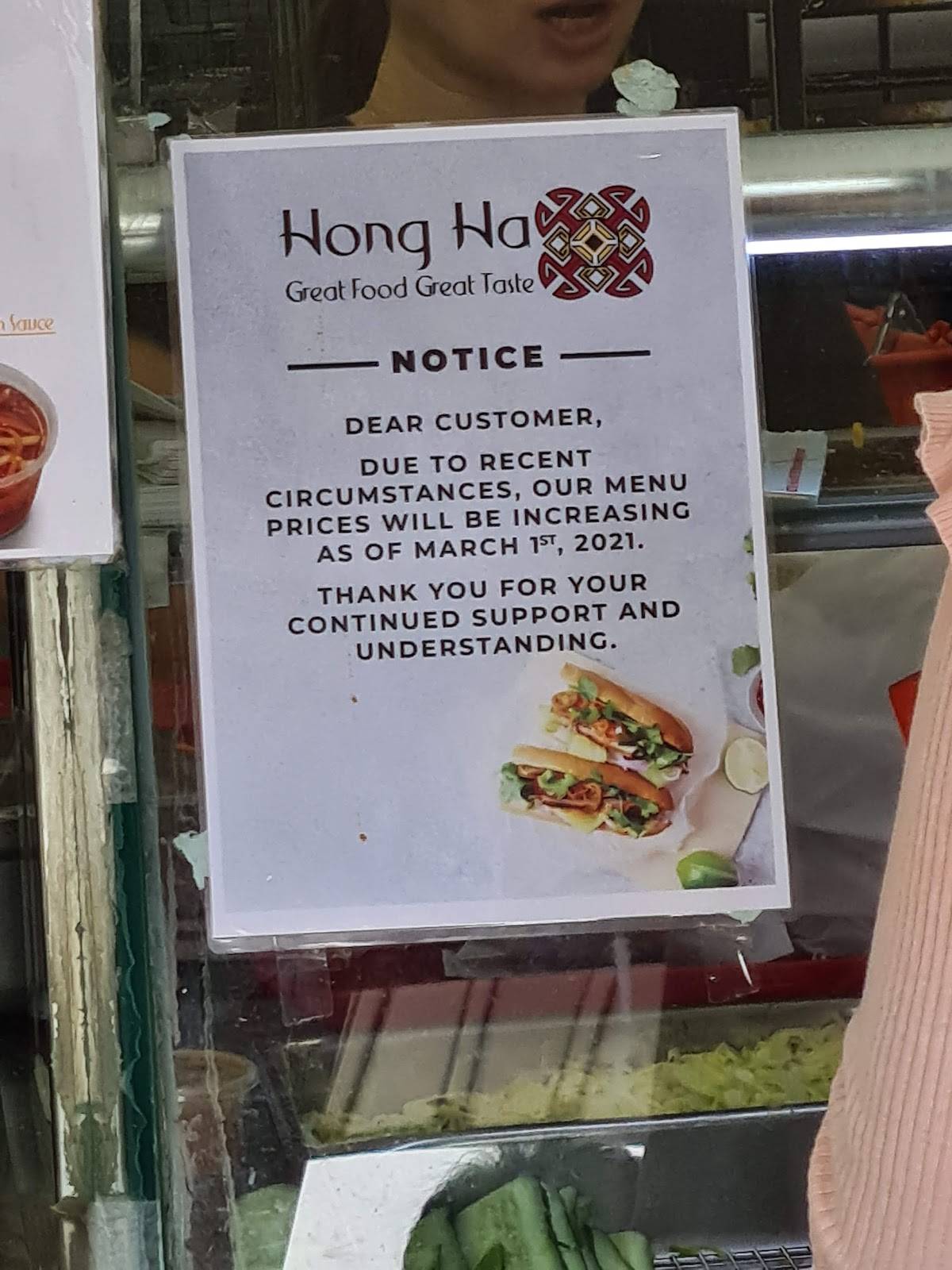Menu at Hong Ha Bakery Mascot, Mascot
