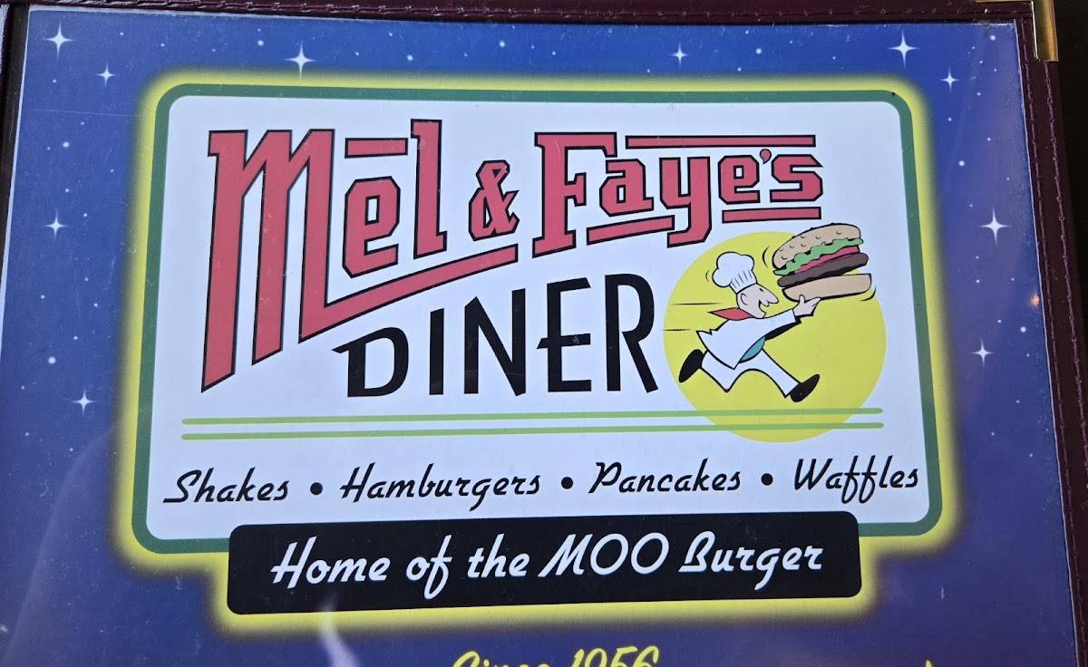 Menu at Mel’s Diner fast food, Jackson