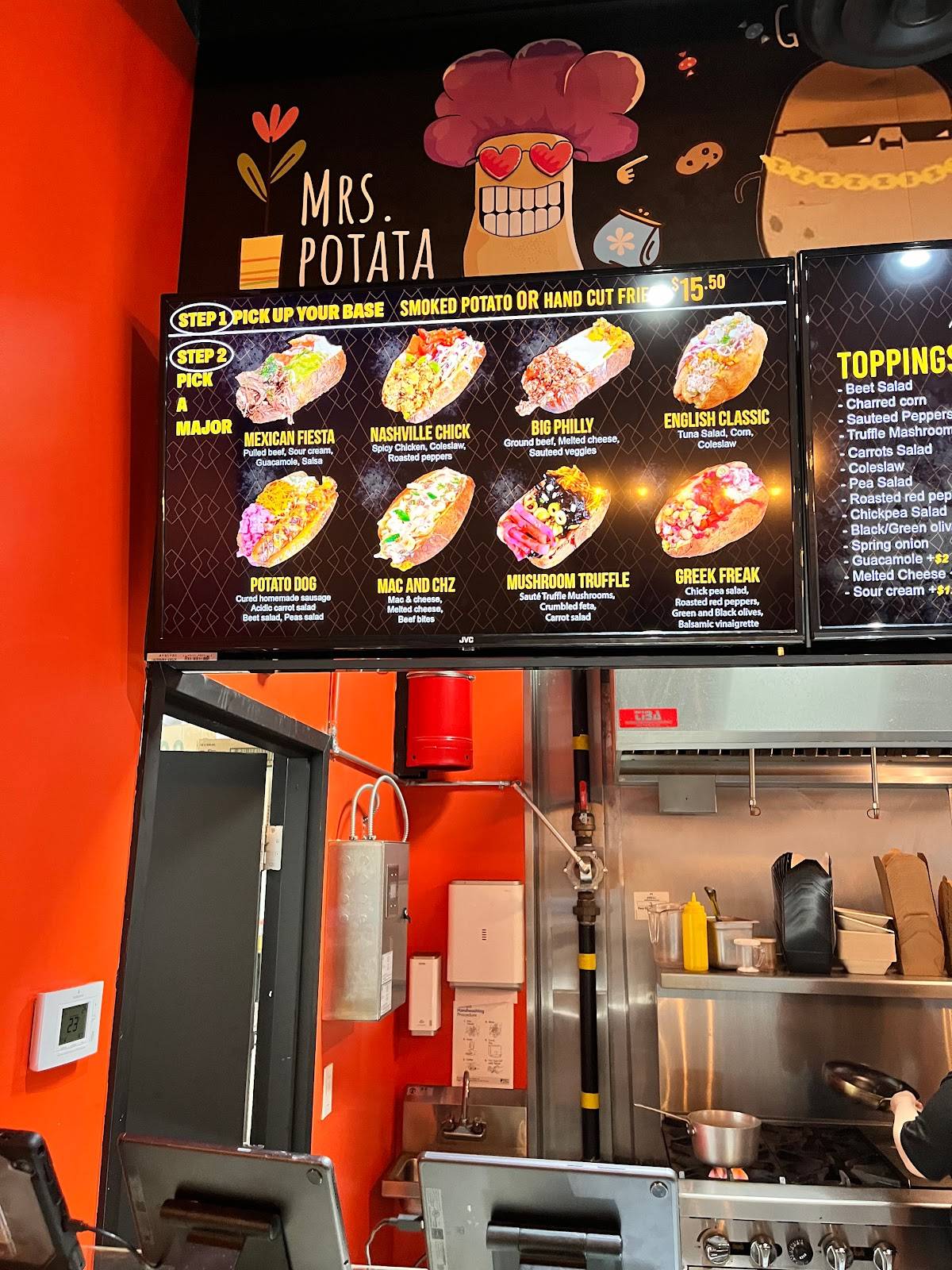 Menu at Potato Bar, Mississauga