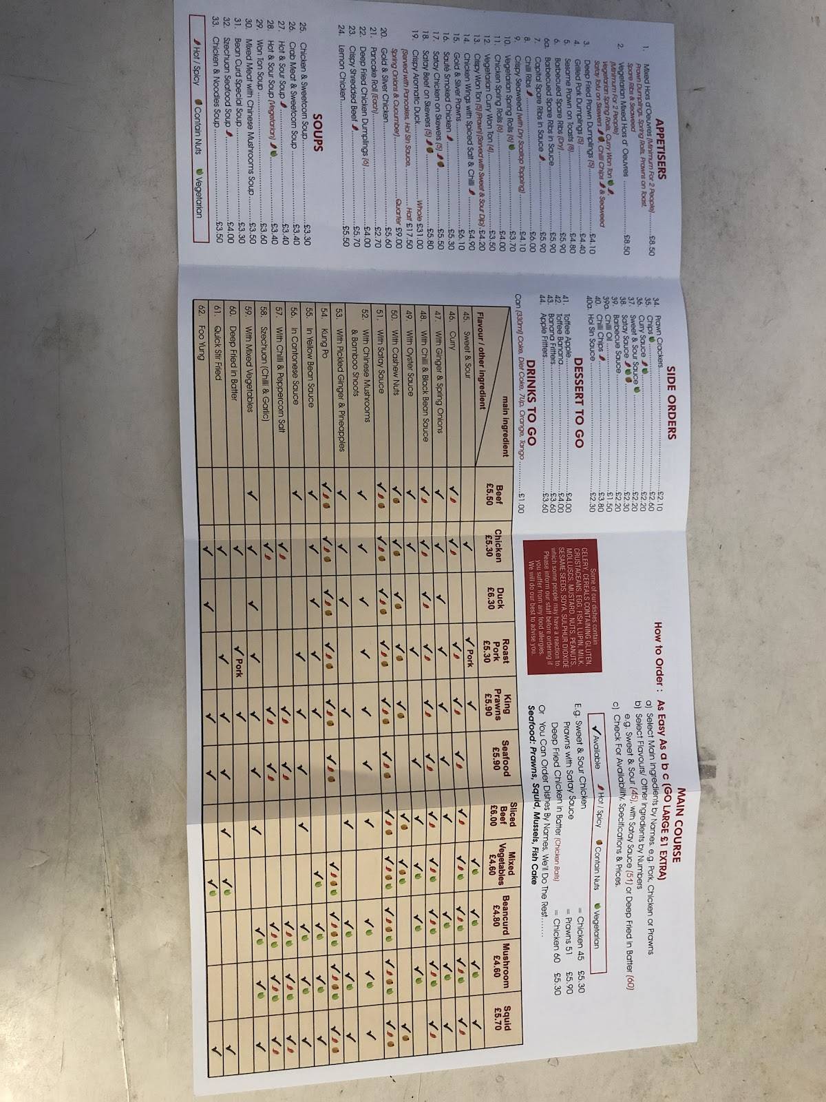 Menu at #VIRALMUNCHBOX Sun Sing - Takeaway fast food, Dagenham