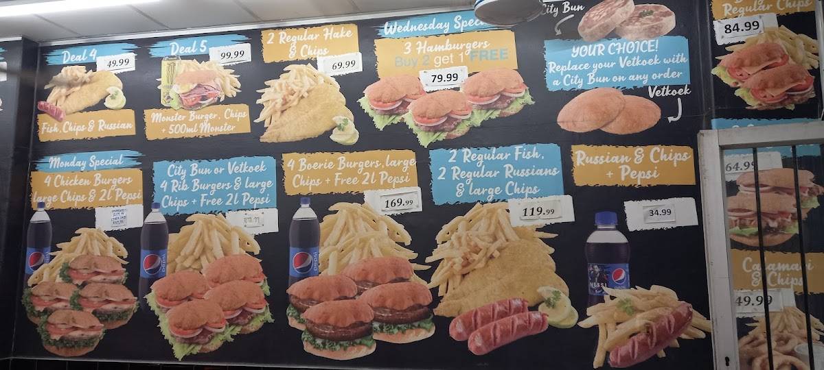 Menu at Fat Cake City (Mountain View) restaurant, South Africa