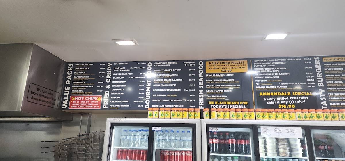 Menu at Fat Fish restaurant, Annandale