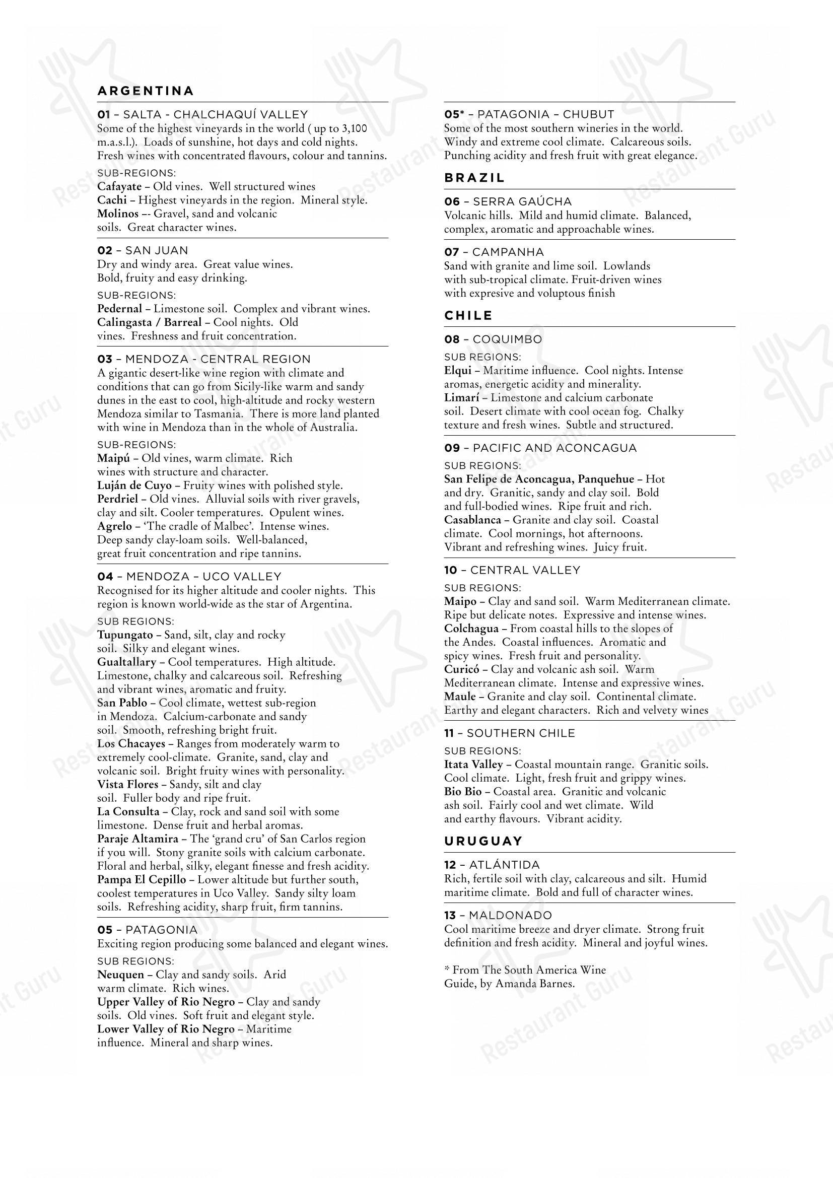 Menu at Fazenda Rodizio Bar & Grill Manchester, Manchester