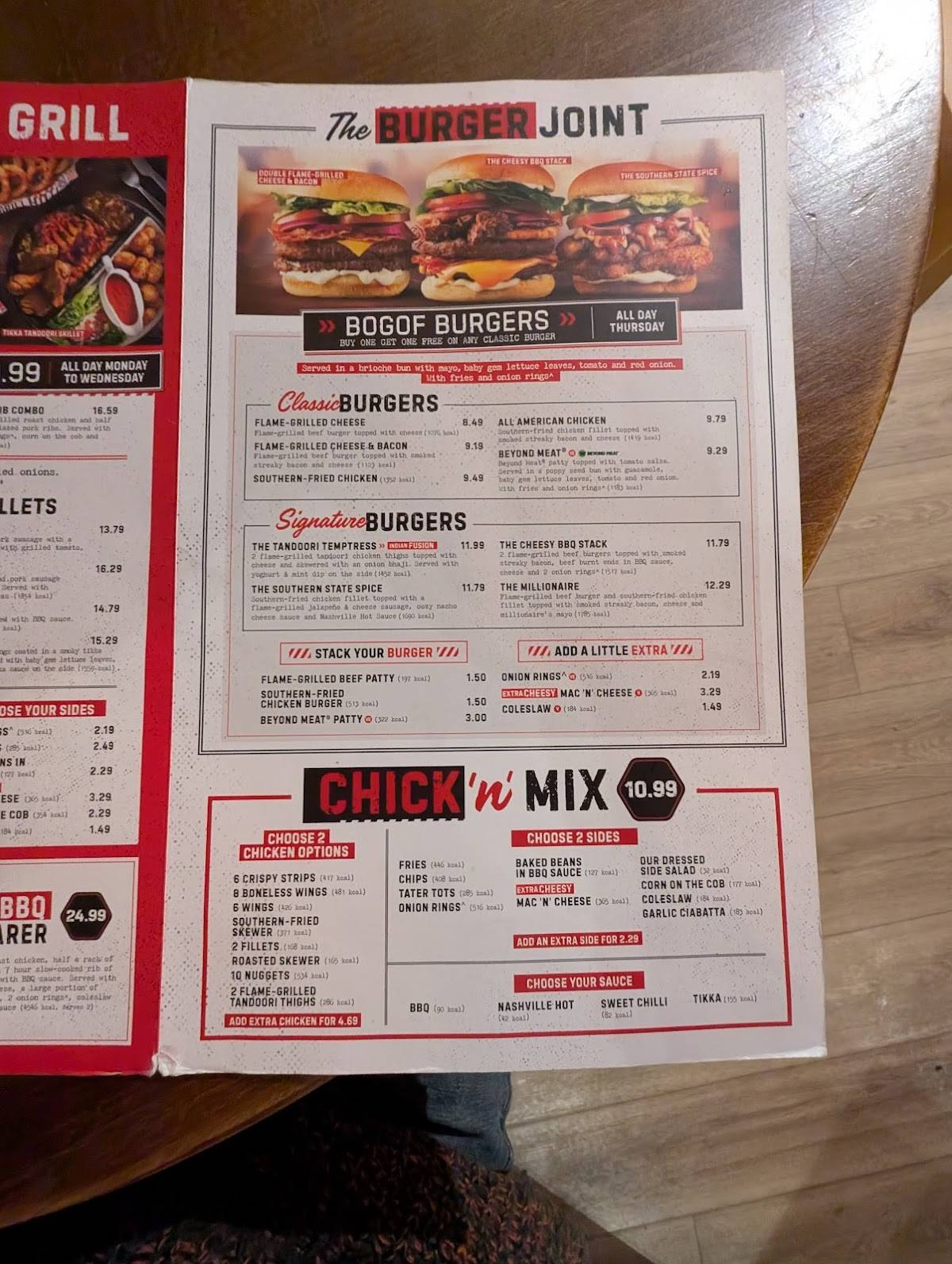 Menu at Fenay Bridge pub & bar, Huddersfield, 241 Penistone Rd