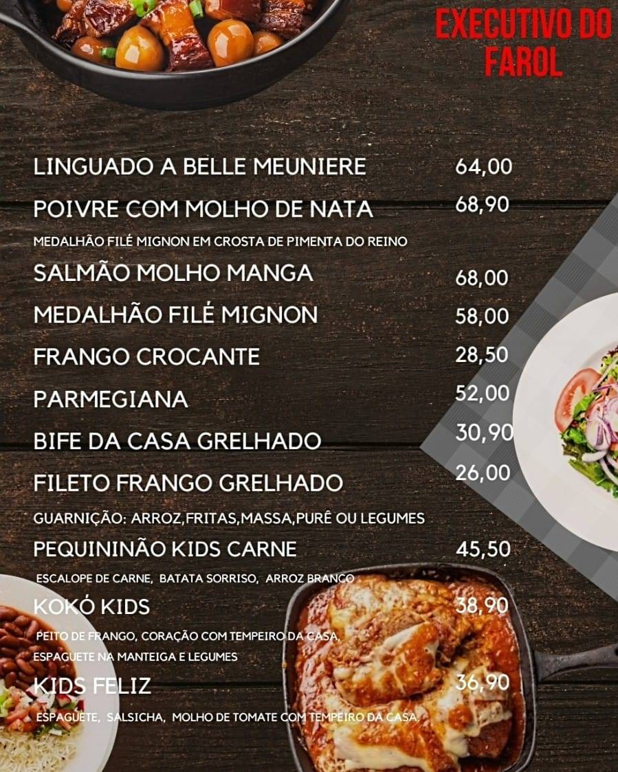 Menu em Restaurante Farol Da Barra, Florianópolis