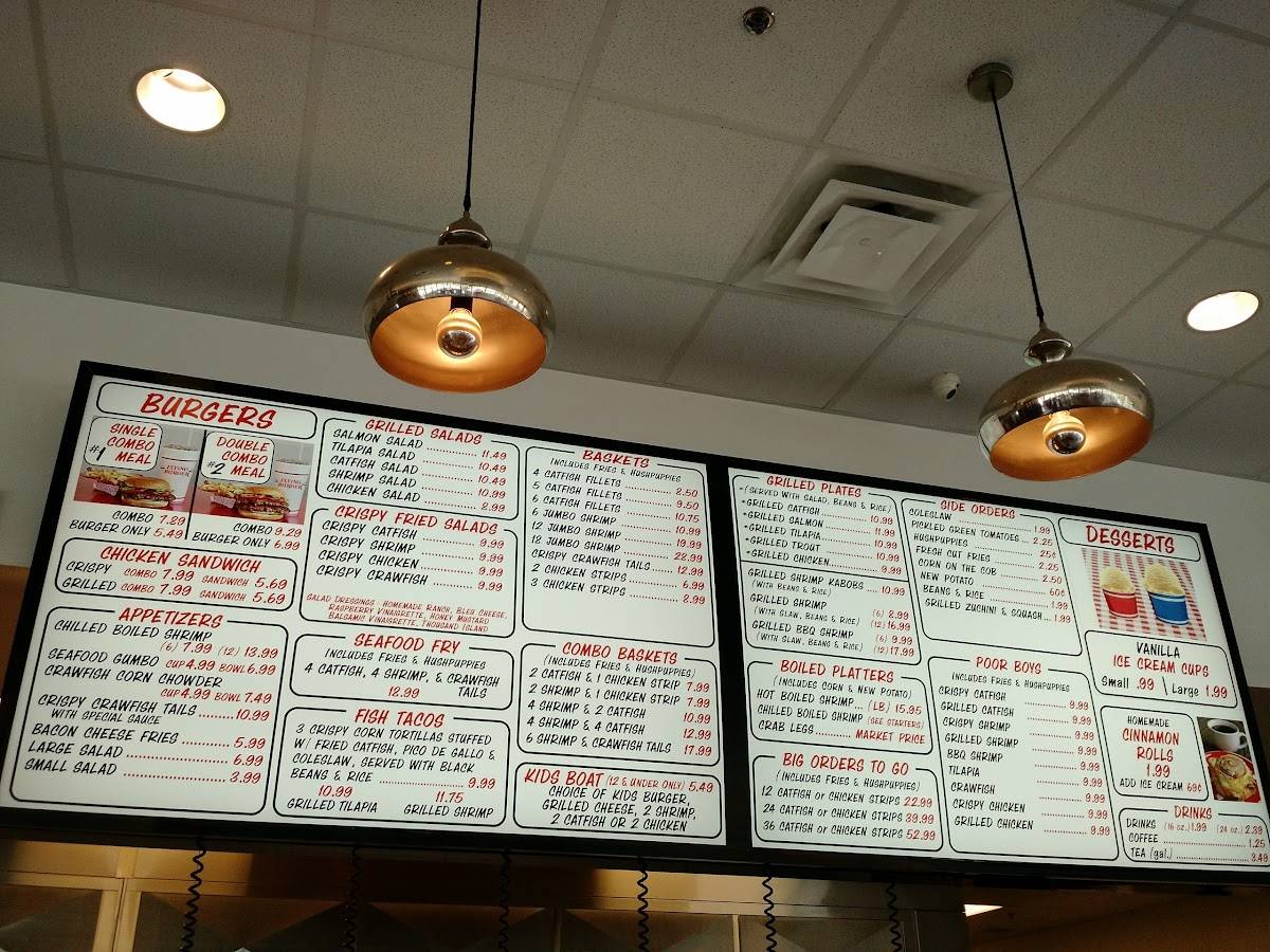 Menu at Flying Burger restaurant, Magnolia