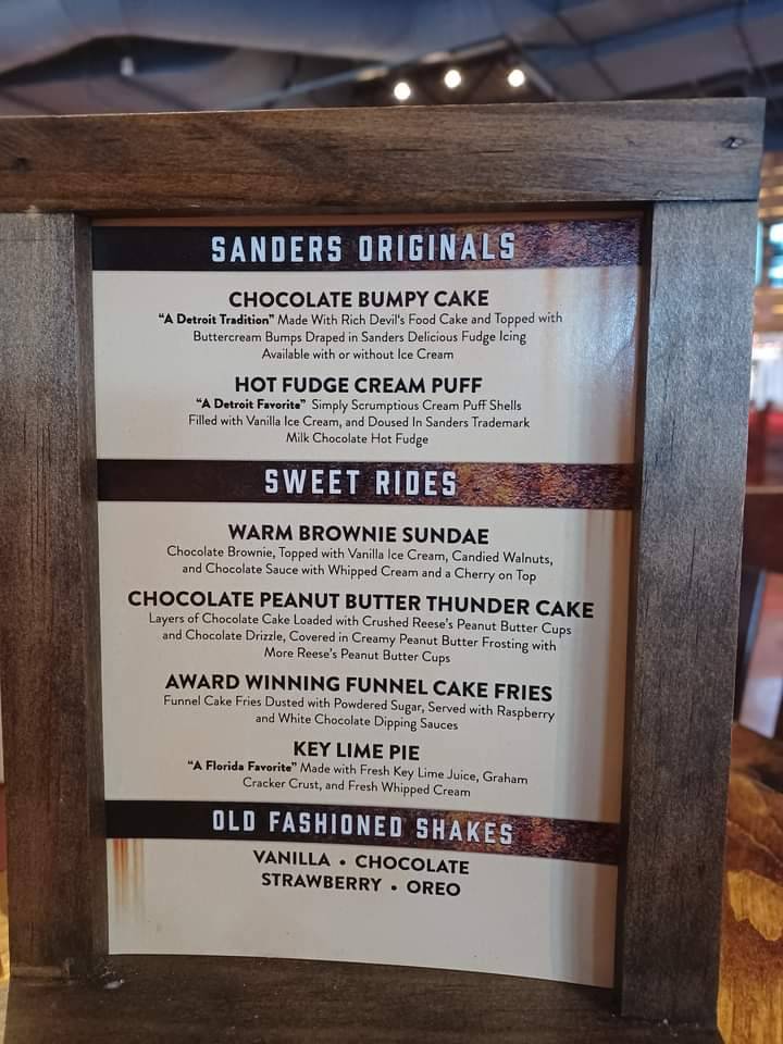 Menu at Ford's Garage Dearborn pub & bar, Dearborn