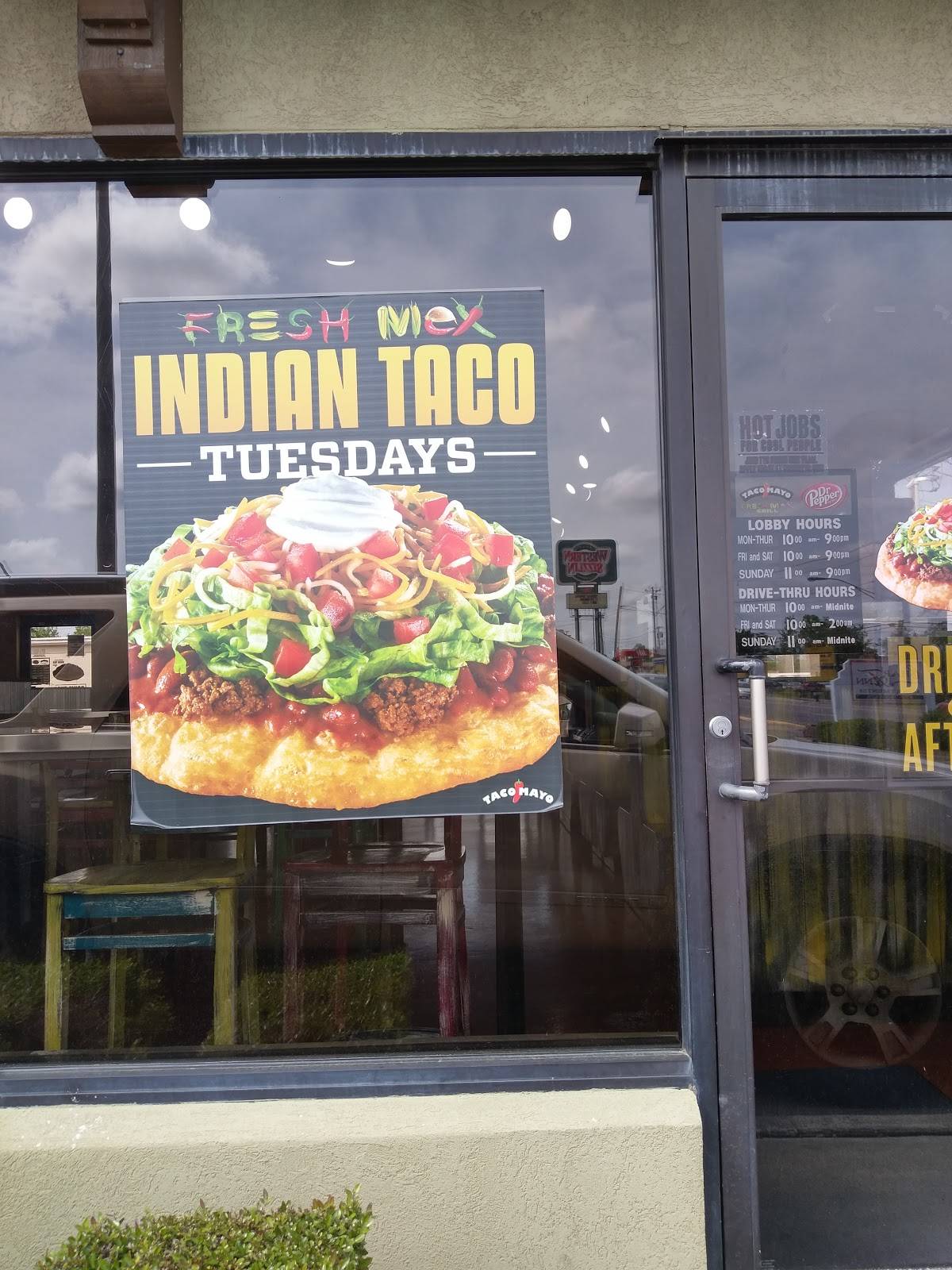 Menu at Taco Mayo restaurant, Fort Smith, Towson Ave