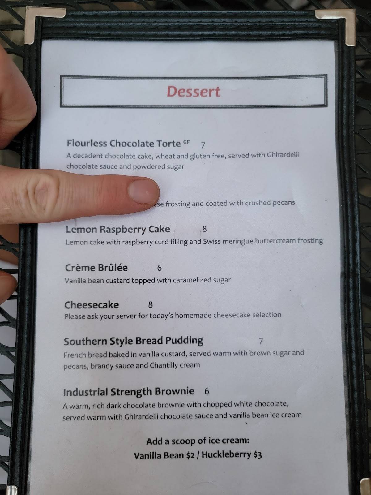 Menu at Forty One South Restaurant, Sagle