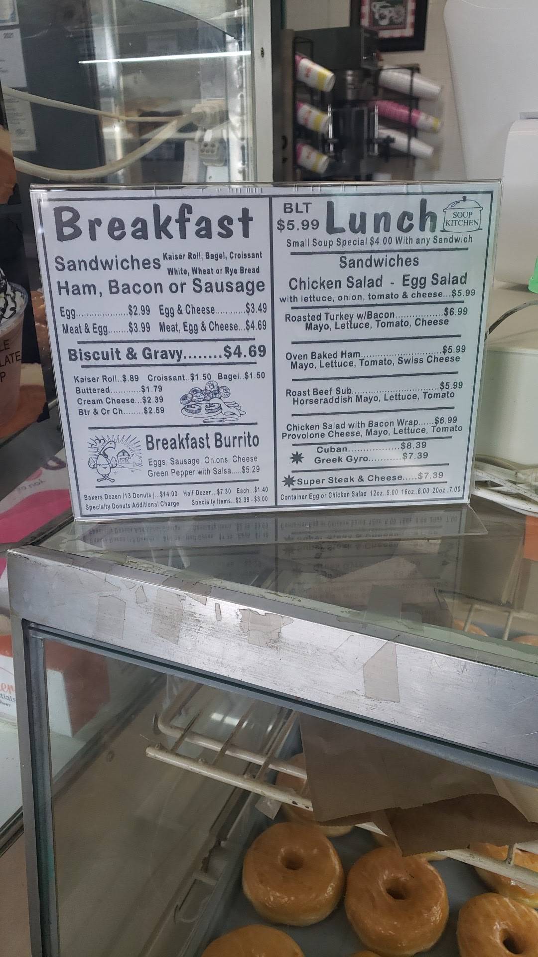 Menu at Fresh Start Donuts of Beverly Hills restaurant, Beverly Hills