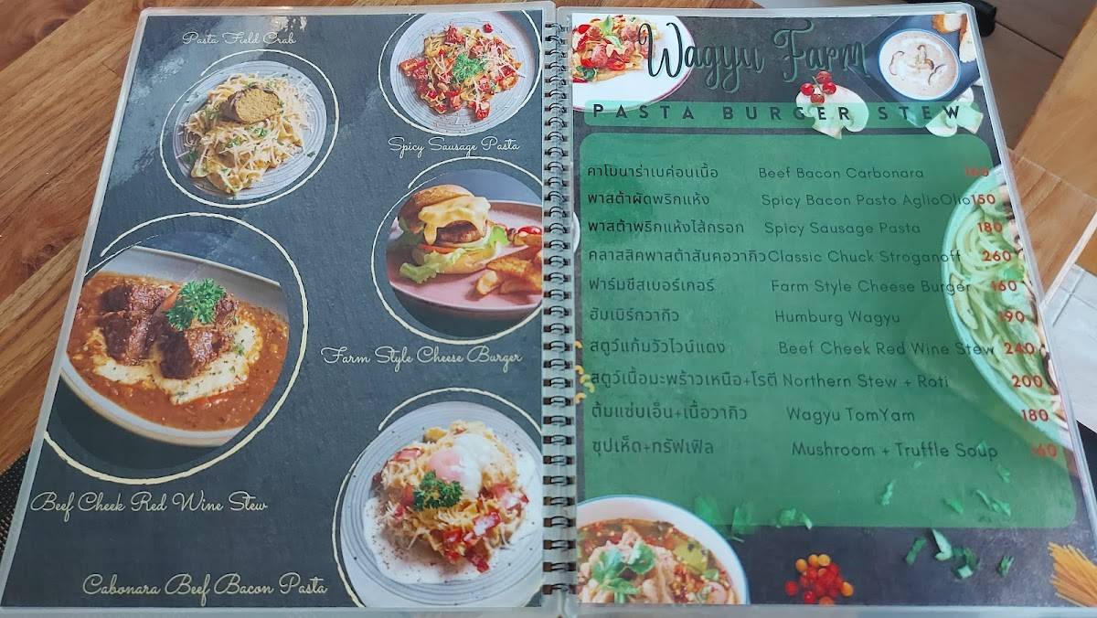 Menu at Fresh harvest farm kitchen restaurant, Samut Prakan