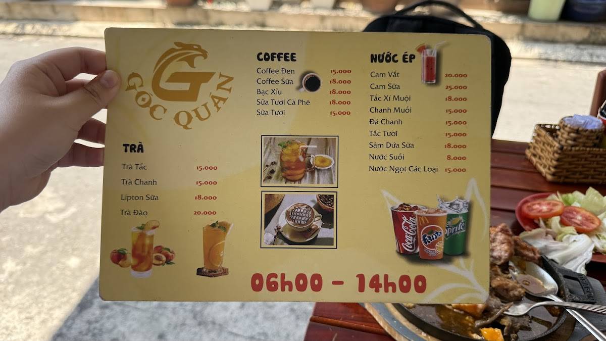 Menu at GÓC Bánh Mì Chảo, Ho Chi Minh City