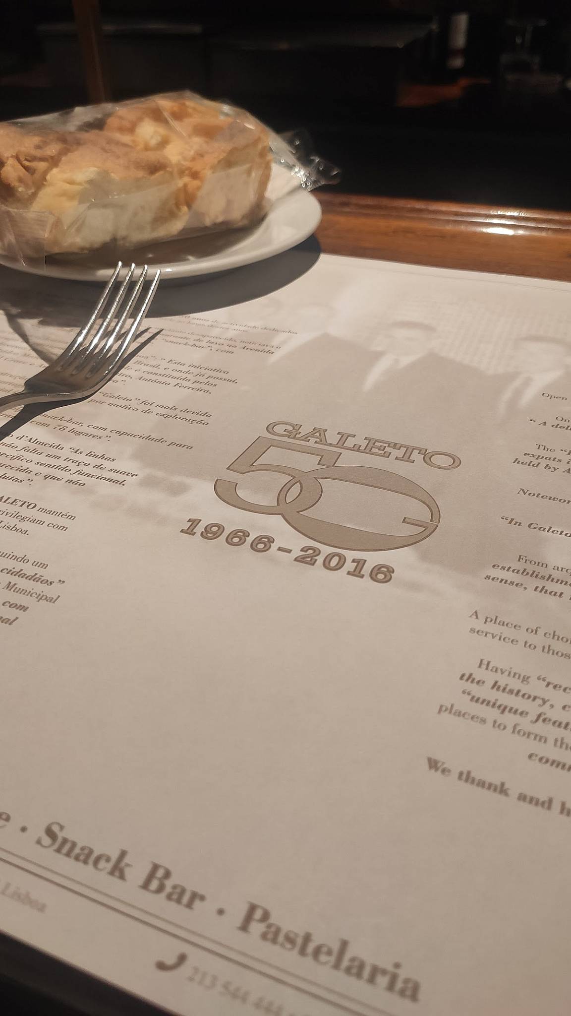 Menu em Galeto restaurante, Lisboa