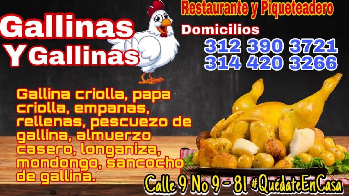 Carta del restaurante Gallinas & Gallinas, Sogamoso